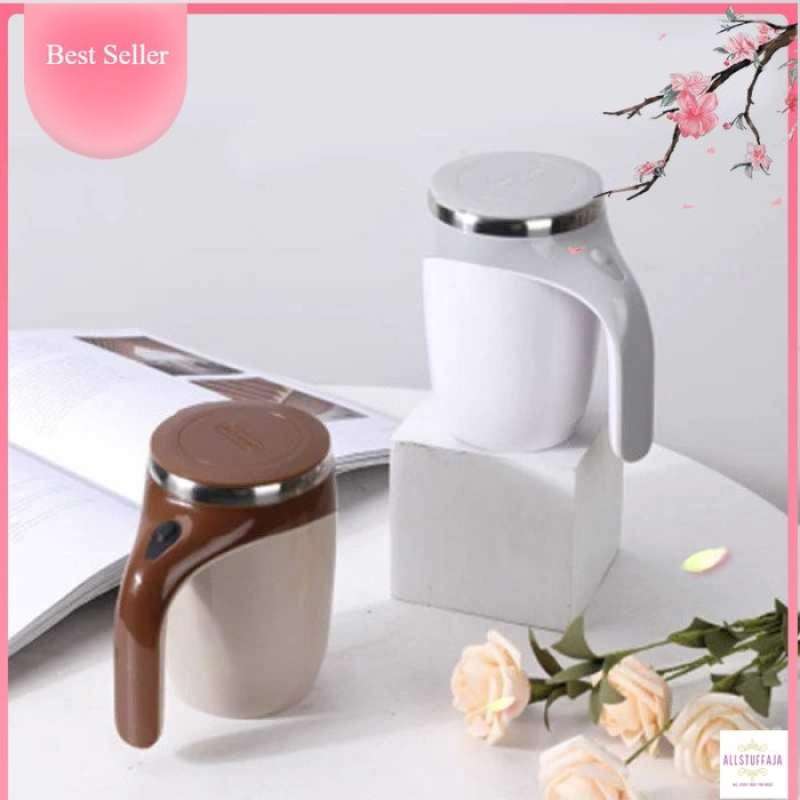 Promo Techome Gelas Aduk Otomatis Automatic Self Stirring Cup 380ml Dtm-630 Diskon 23% Di Seller ...