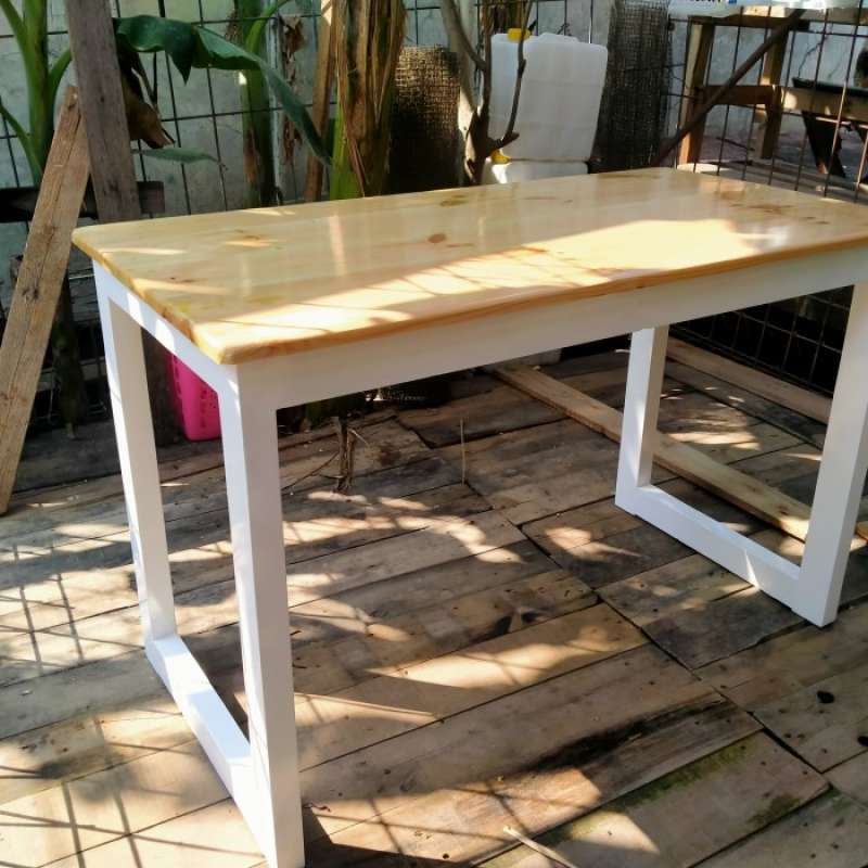 Promo Meja Model U 100 X 60 X 75 Jatibelanda Kaki Cat Putih Terbaik ...