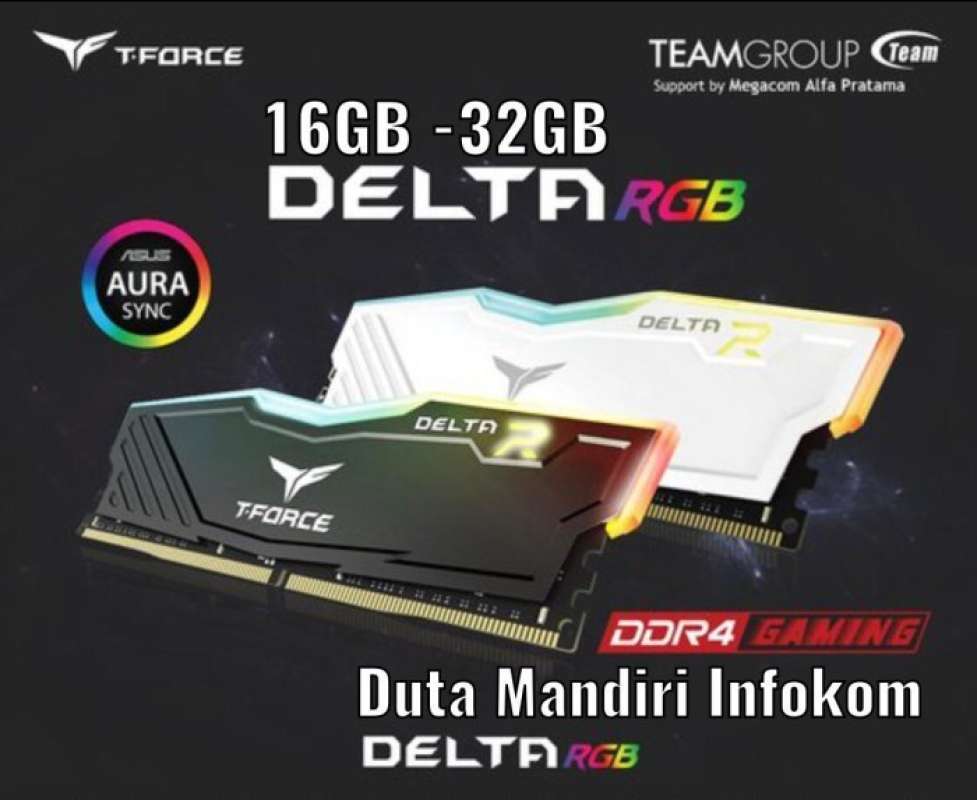 Promo Team T-force Delta Ddr4 Rgb Pc28800 3600mhz 16gb (2x8gb) Dual ...