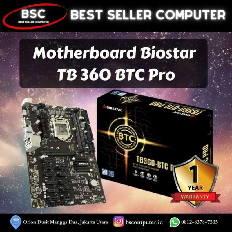 Promo Motherboard Biostar Tb 360 Btc (mining) Diskon 23% Di Seller Scrollbox Store - Cengkareng ...