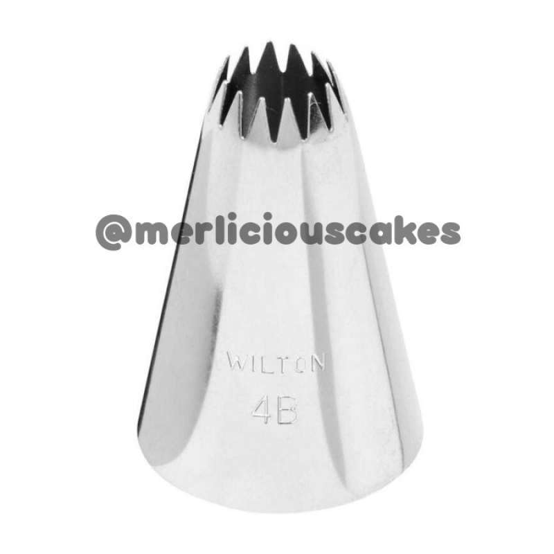 Promo Wilton Open Star Tip Spuit 4b Piping Tip Original Diskon 23% Di ...