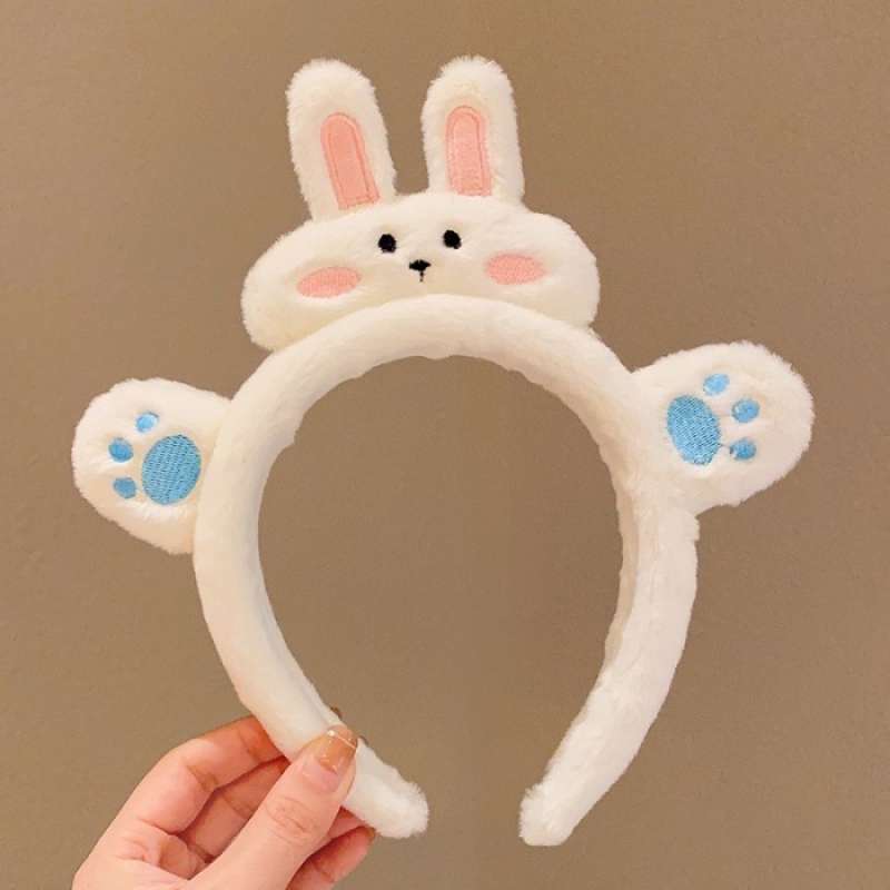 Jual Bando Korea Karakter Boneka Bear Fluffy Cute - Korean Head Band ...