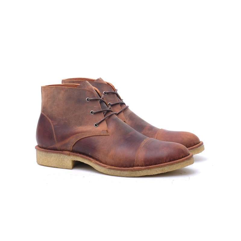 Promo Jonas Aztec Tan - Chukka Boots Sepatu Kulit Pria Koku Footwear ...