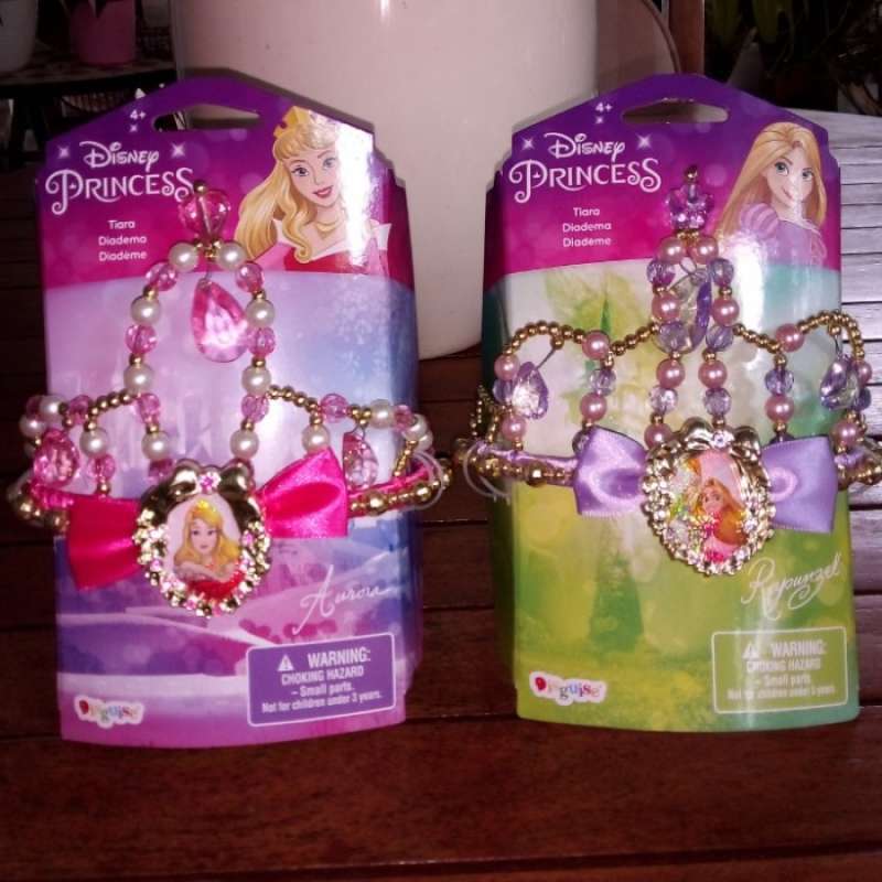 Jual Mahkota Tiara Disney Princess Aurora Belle Rapunzel Bando Anak ...