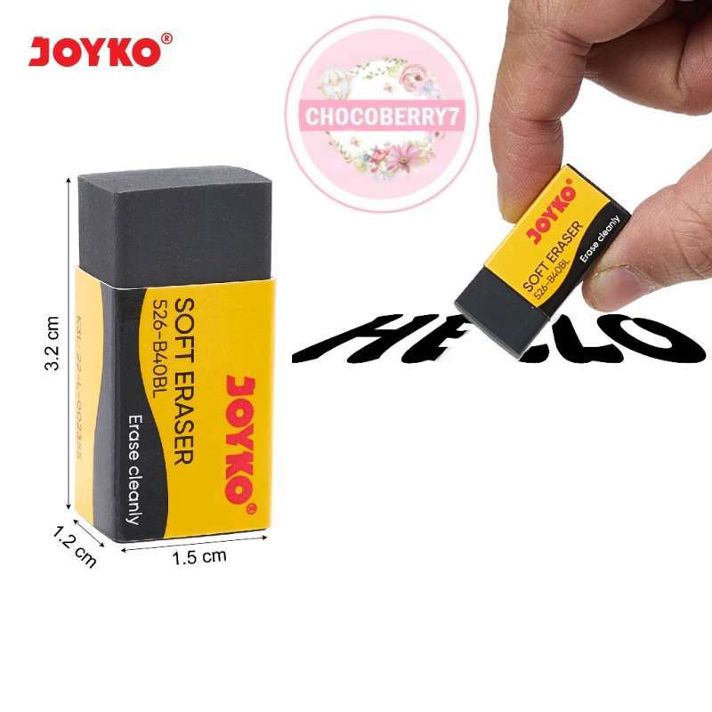 Jual Penghapus Joyko Eraser 526-b40bl 526-b40p Penghapus Putih Penghapus Pensil Hitam Di Seller ...