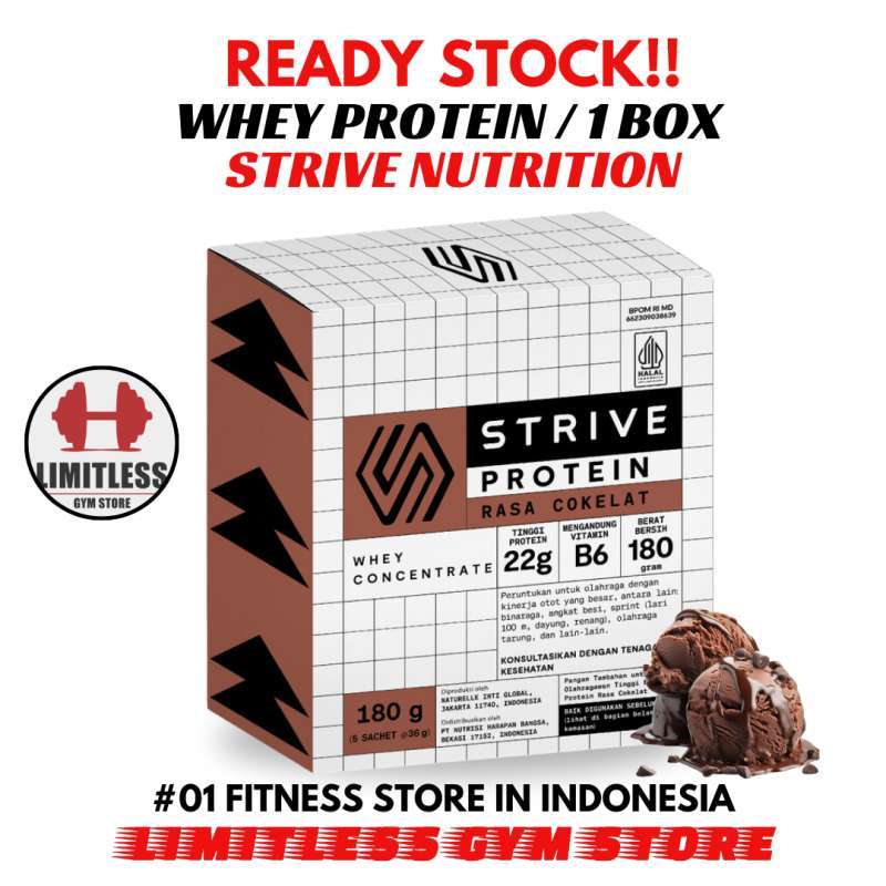 Jual Strive Nutrition- Whey Protein Concentrate 36 G Susu Protein ...