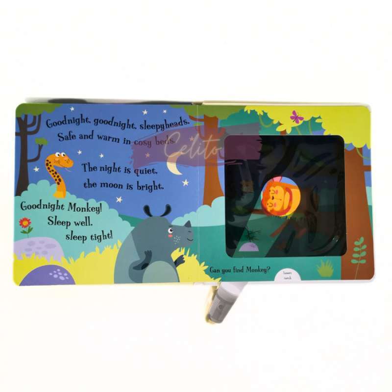 Jual Magic Flashlight Book / Torch Book - Magical Bedtime Story - Tiger ...