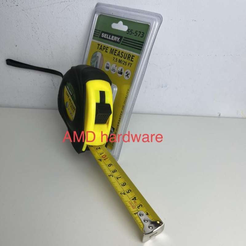 Jual Meteran Karet 7,5m Original Sellery Taiwan Tape Measure 7.5 Meter ...