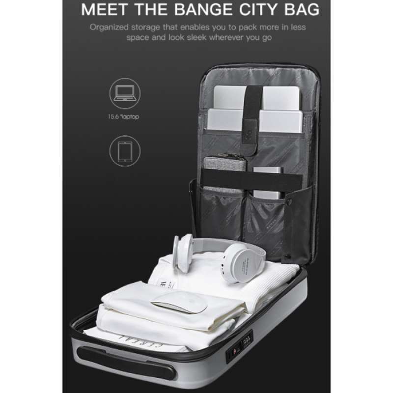 Jual Tas Bange Bg22201 Bag Slim Backpack Laptop 15.6 Inch Hardcase Usb ...