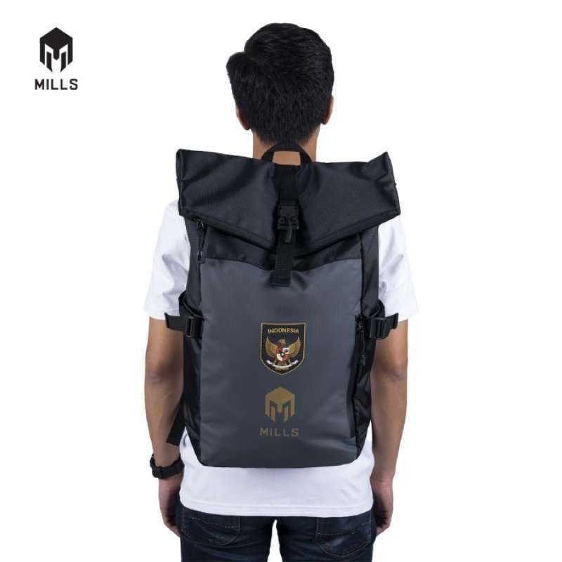 Jual Mills Indonesia Roll Top Backpack A5 5010ina Black Di Seller Wd ...