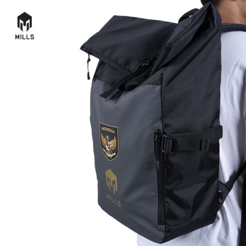 Jual Mills Indonesia Roll Top Backpack A5 5010ina Black Di Seller Wd ...