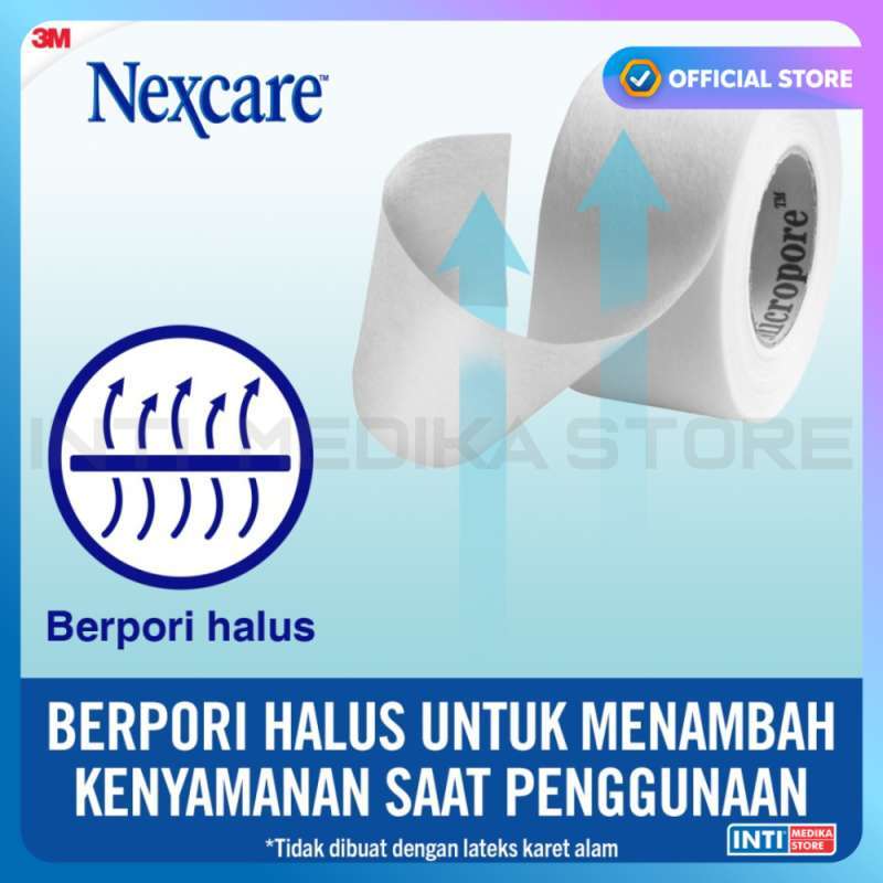 Promo 3m - Plester Kulit Micropore Hypoallergenic 1/2 Inch + Dispenser ...