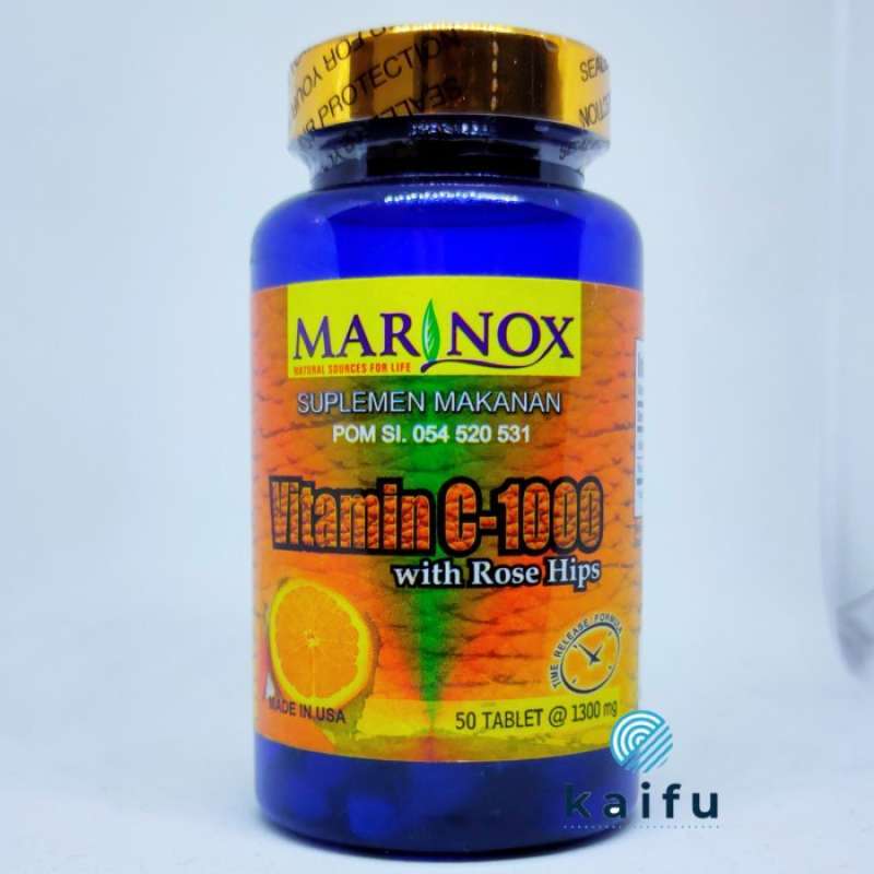 Promo Marinox Vitamin C 1000 Isi 50 Rose Hips (tidak Menyebabkan Sakit ...