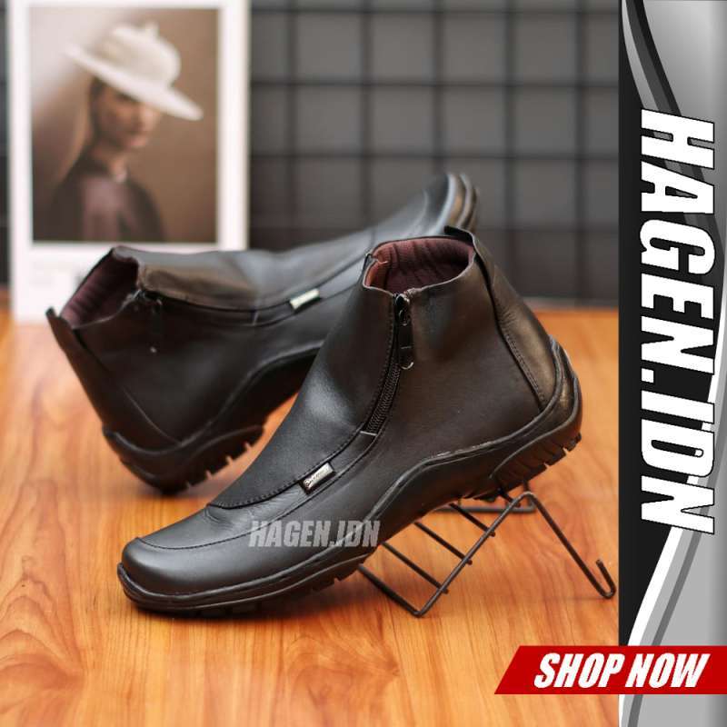 Promo Gilbert Sepatu Boots Pria Kulit Asli Formal Casual Kerja Kuliah ...