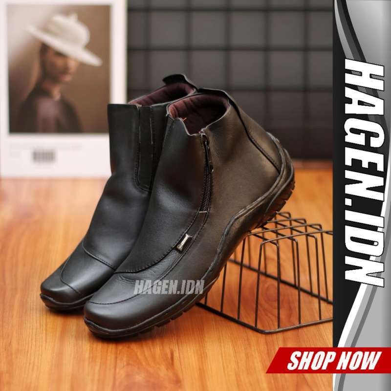Promo Gilbert Sepatu Boots Pria Kulit Asli Formal Casual Kerja Kuliah ...