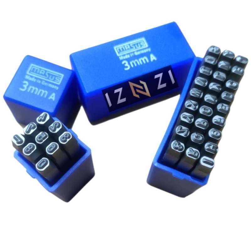 Promo Alat Ketok Huruf Dan Angka 3 Mm Masus 1 Set Stamp Punch A-z & 0-9 ...