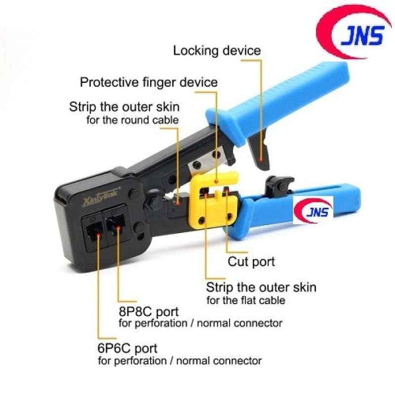 Promo Ez Tang Crimping Rj45 Cable Stripper Untuk Konektor Anti Gagal ...