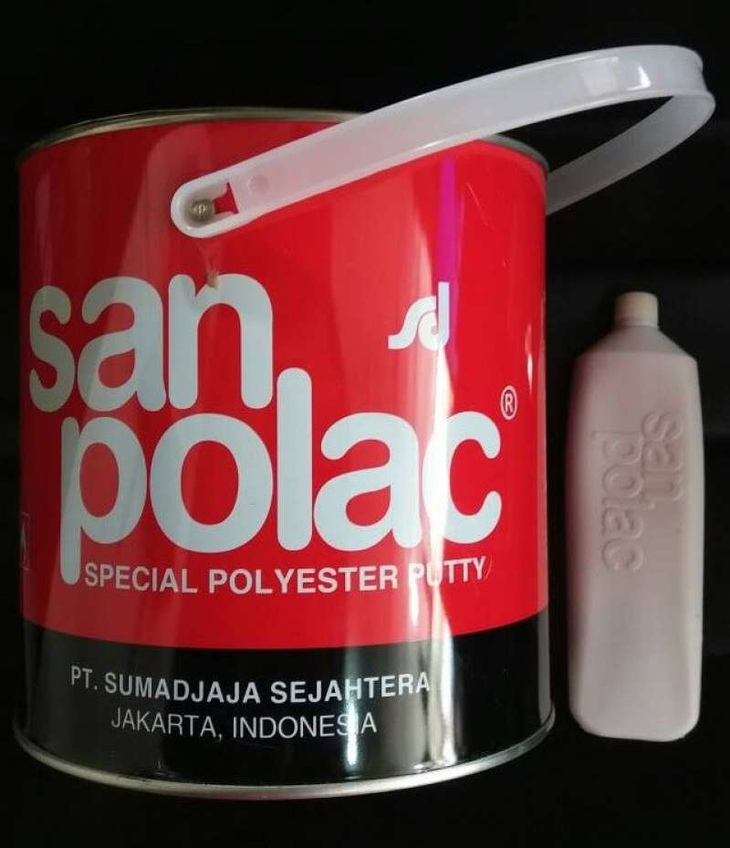 Promo Sanpolac Galon / San Polac Special Polyester Putty Kemasan 4kg ...