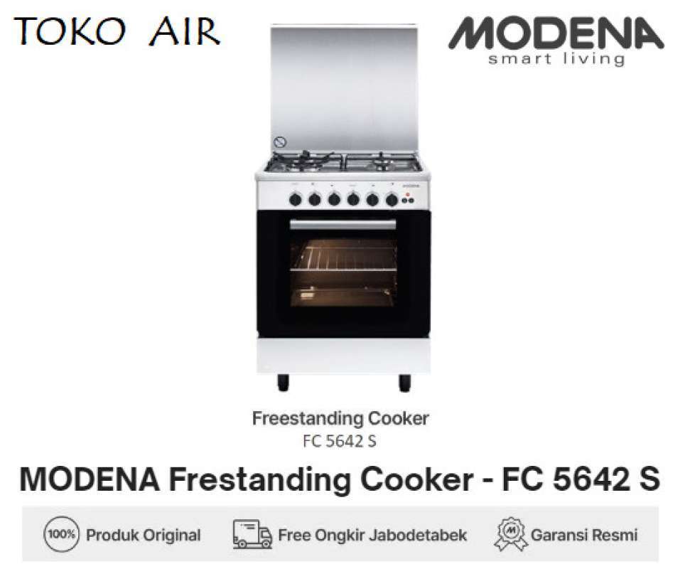 Promo Modena Kompor Freestanding Carrara - Fc 5642 S / Fc5642s Diskon ...