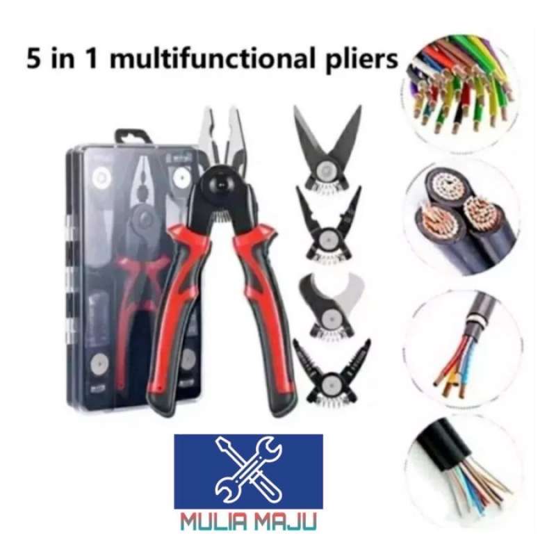 Promo Multifungsi Tang Kombinasi 5 In 1 /tang Kombinasi Multifungsi ...