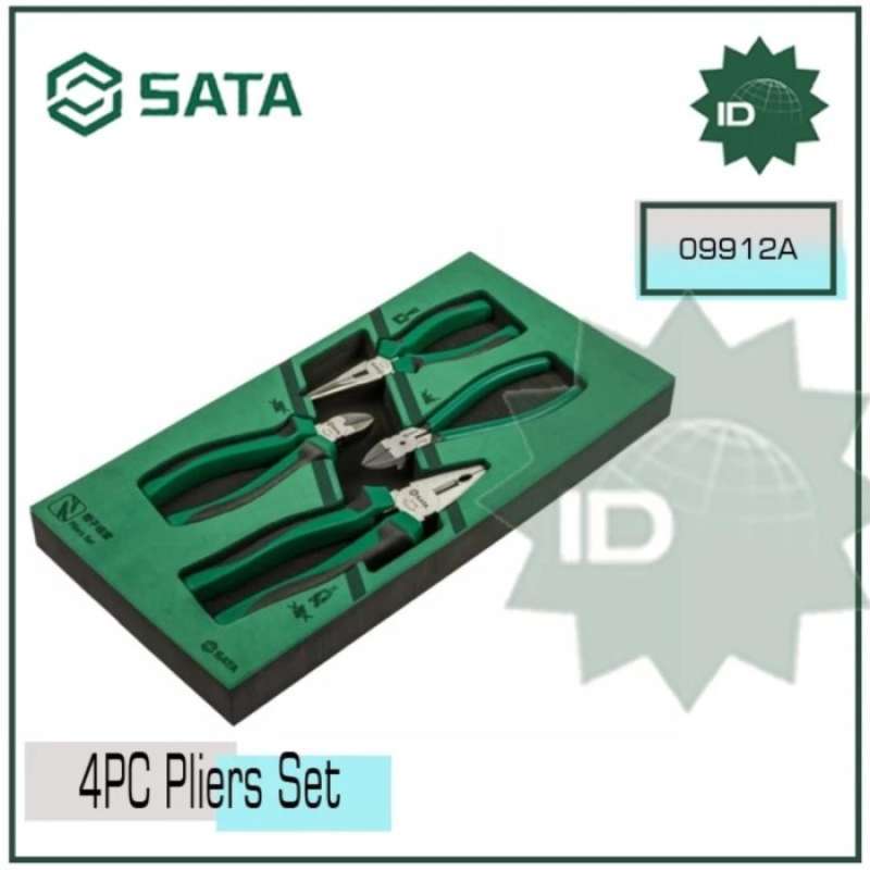 Promo Tang Set Sata 09912 Tray Set - 4 Pcs Pliers Set Diskon 23% Di ...