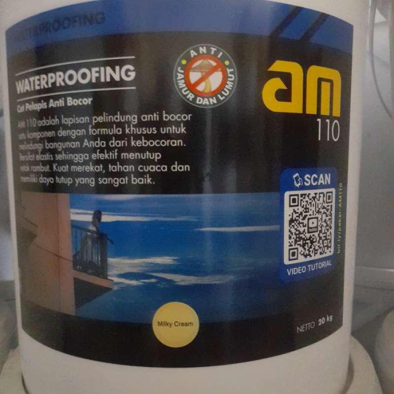 Promo Chat Tembok Am110 Waterofing 20kg.milky Cream Diskon 23% Di ...