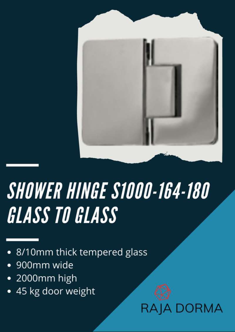 Promo Shower Hinge Dorma S1000 - 164 Glass To Glass 180 Derajat (satuan ...