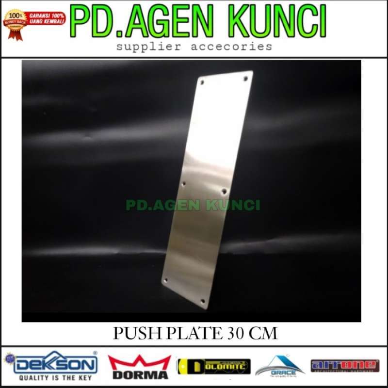 Promo Push Plate Pintu Stainless Stell 8x30 Pull Push Handle Pintu ...