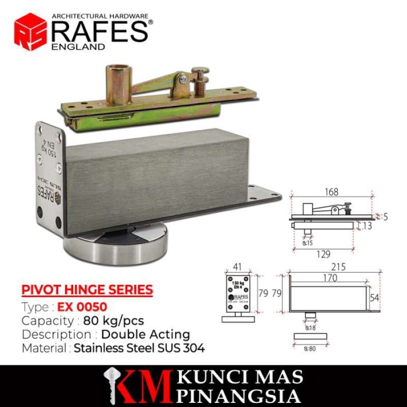 Promo Engsel Pivot / Pivot Hinge Hidrolik / 0050 / Rafes Diskon 23% Di ...