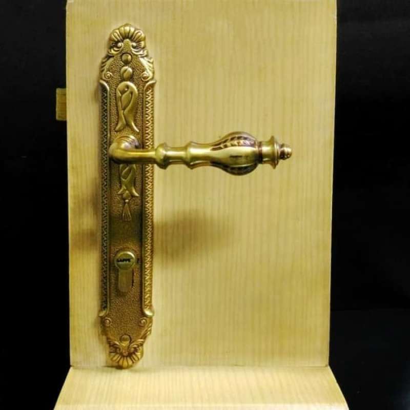 Promo Handle/gagang Pintu Rumah Plate Classic Antik Hp-974 Diskon 23% ...