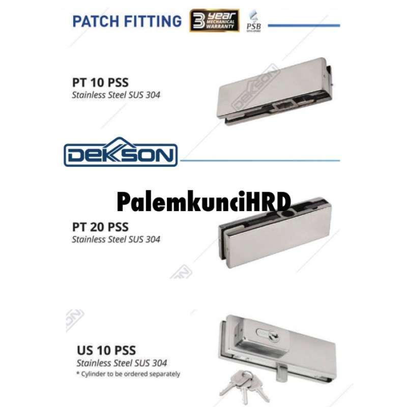 Promo Patch Fitting Dekkson Dekson Pt10+20+us10+cylinder Komplete Set ...