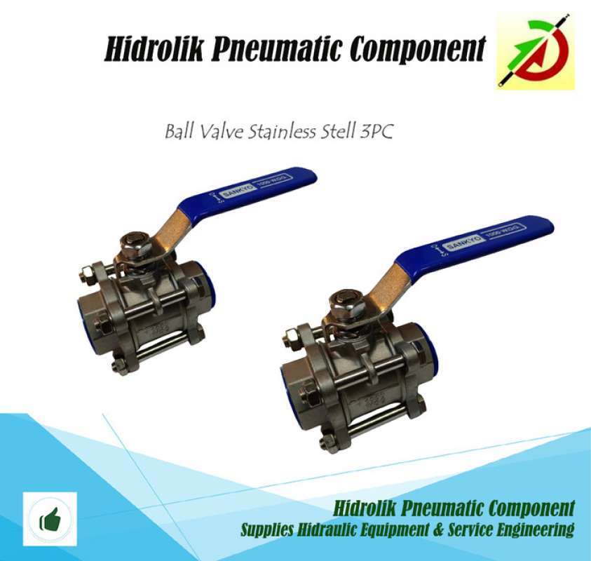 Promo Ball Valve 1/2 Stainless Stell Sus 304 / Ball Valve 1/2 3pc ...