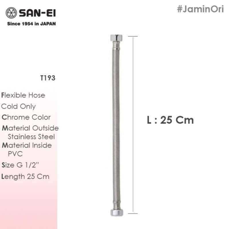 Promo Selang Fleksibel San-ei 1/2 25 Cm Flexible Hose Sanei T 193 Anyam Diskon 23% Di Seller ...