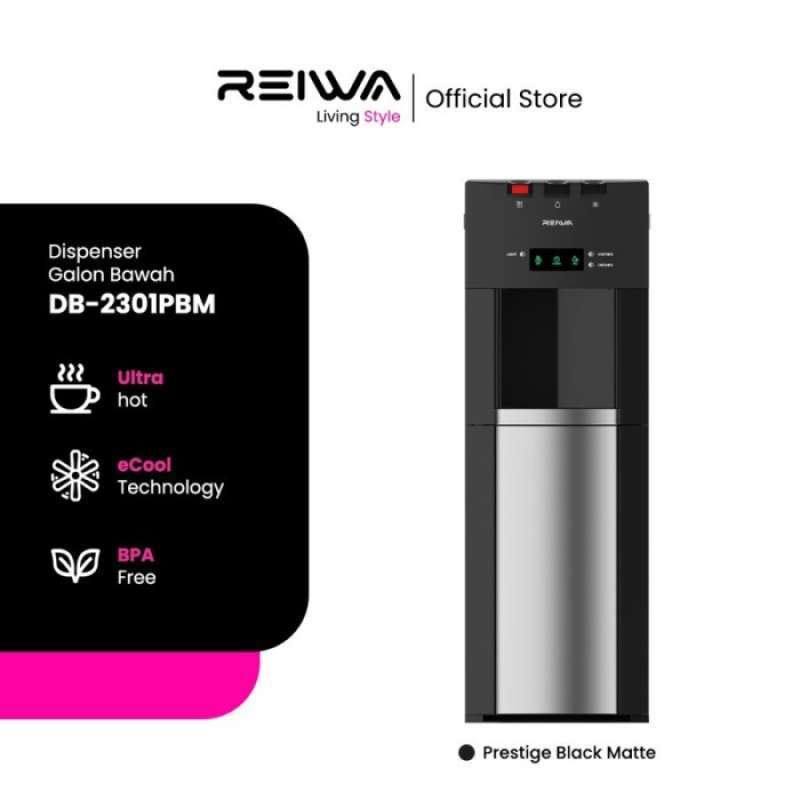 Promo Reiwa Dispenser Reiwa Galon Bawah Db 2301pbm/db 2301pbk - 3 Kran ...