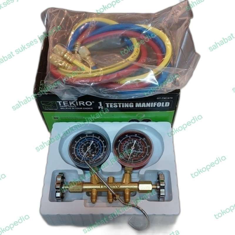 Promo Tekiro Testing Manifold Regulator Freon Ac Diskon 23% Di Seller ...