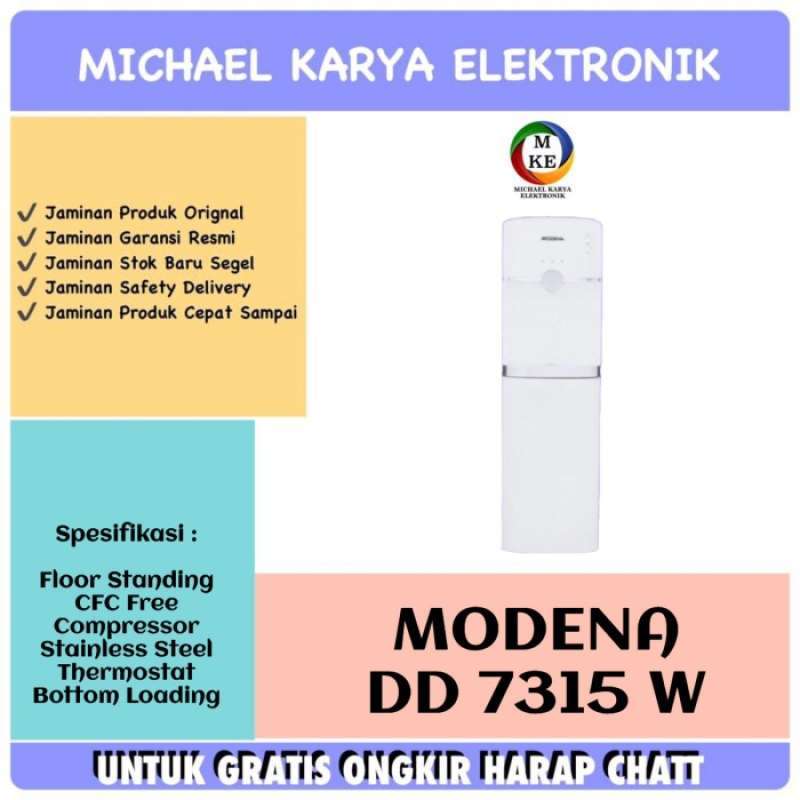 Promo Water Dispenser Bottom Loading Modena Dd7315w Floor Standing ...