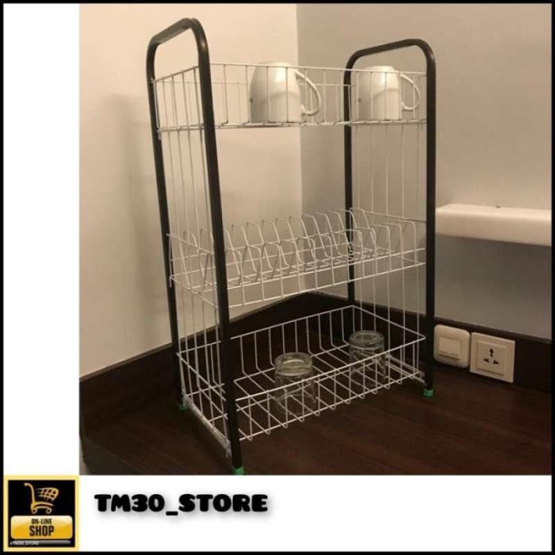 Promo Rpk Rak Piring 3 Susun Rak Dapur Rak Piring Rak Besi Susun Rak Piring Diskon 23 Di Seller