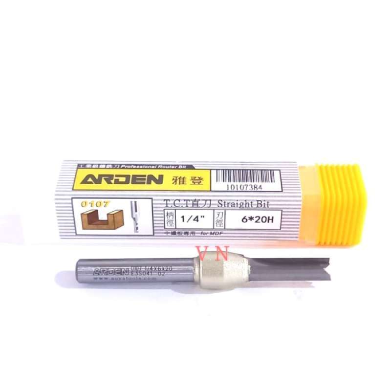Promo Mata Router/fil Cnc 6mm X 20mm As 1/4 Full Tct Straight Bits ...