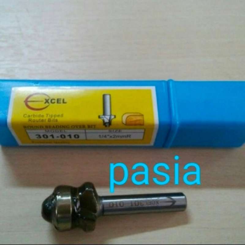 Promo Router Bit 301-010 Excel 1/4 X R2 Mata Fil Round Over Bit R. 2 Mm Diskon 23% Di Seller ...
