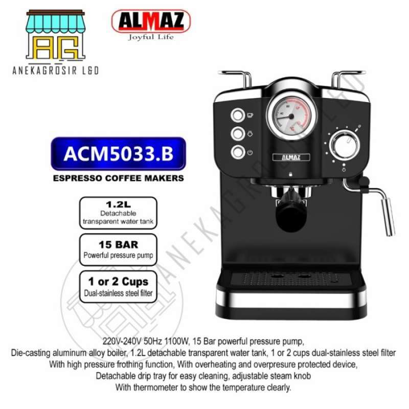Promo Mesin Kopi Espresso Acm5033.b Acm 5033 Coffee Maker Almaz Diskon ...
