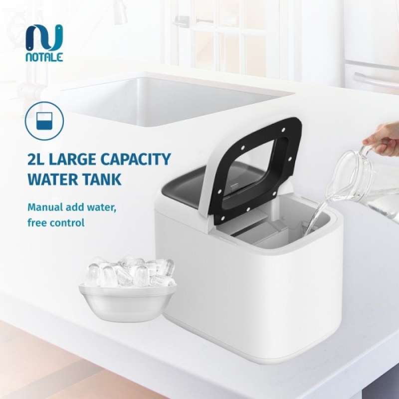 Promo Notale Mesin Es Batu Iceler Es Cube 15kg Per Hari Ice Maker Rumah ...