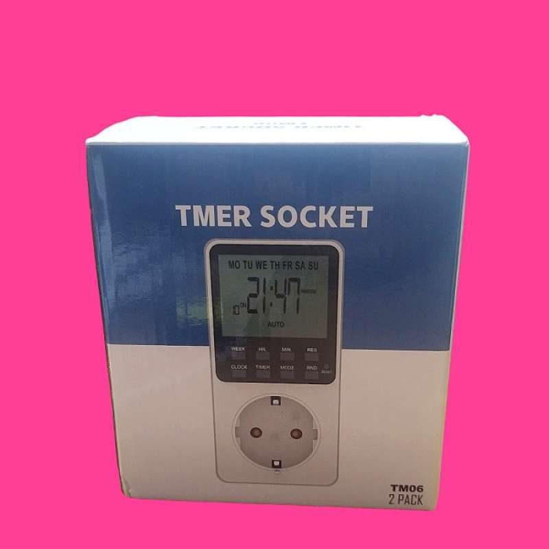 Promo Timer Soket Stop Kontak Waktu On Off Timer 24jam 7hari Setting ...