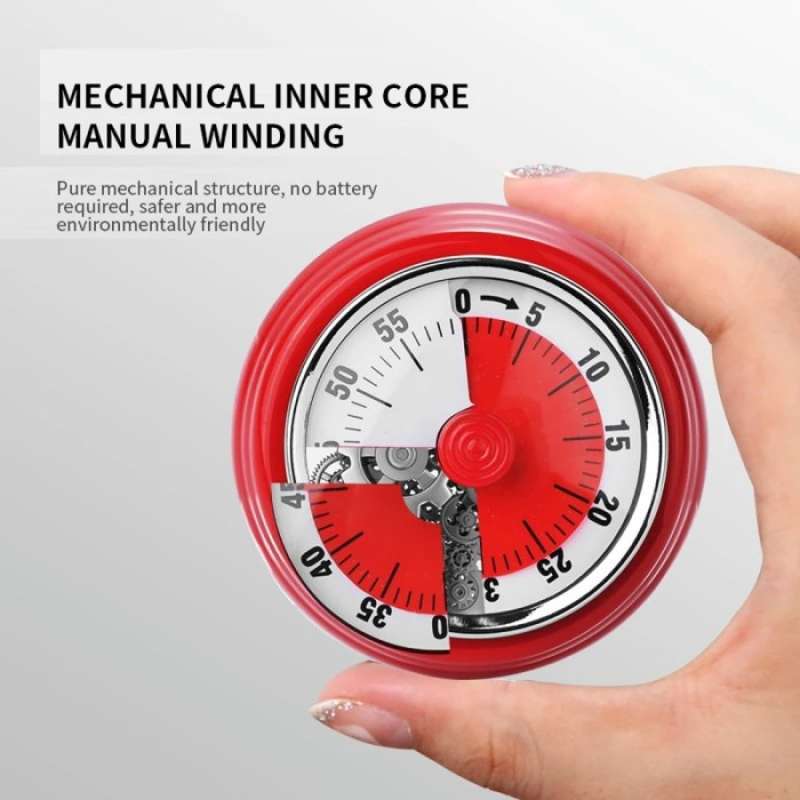 Promo Alarm Timer Masak Dapur Mekanik Putar Tangan Rotary Countdown ...