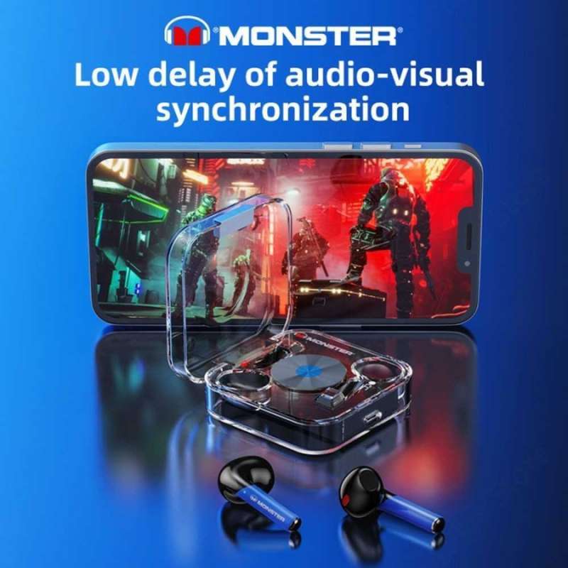 Jual Monster Airmars Xkt01 Tws Wireless Bluetooth Earphones Gaming ...