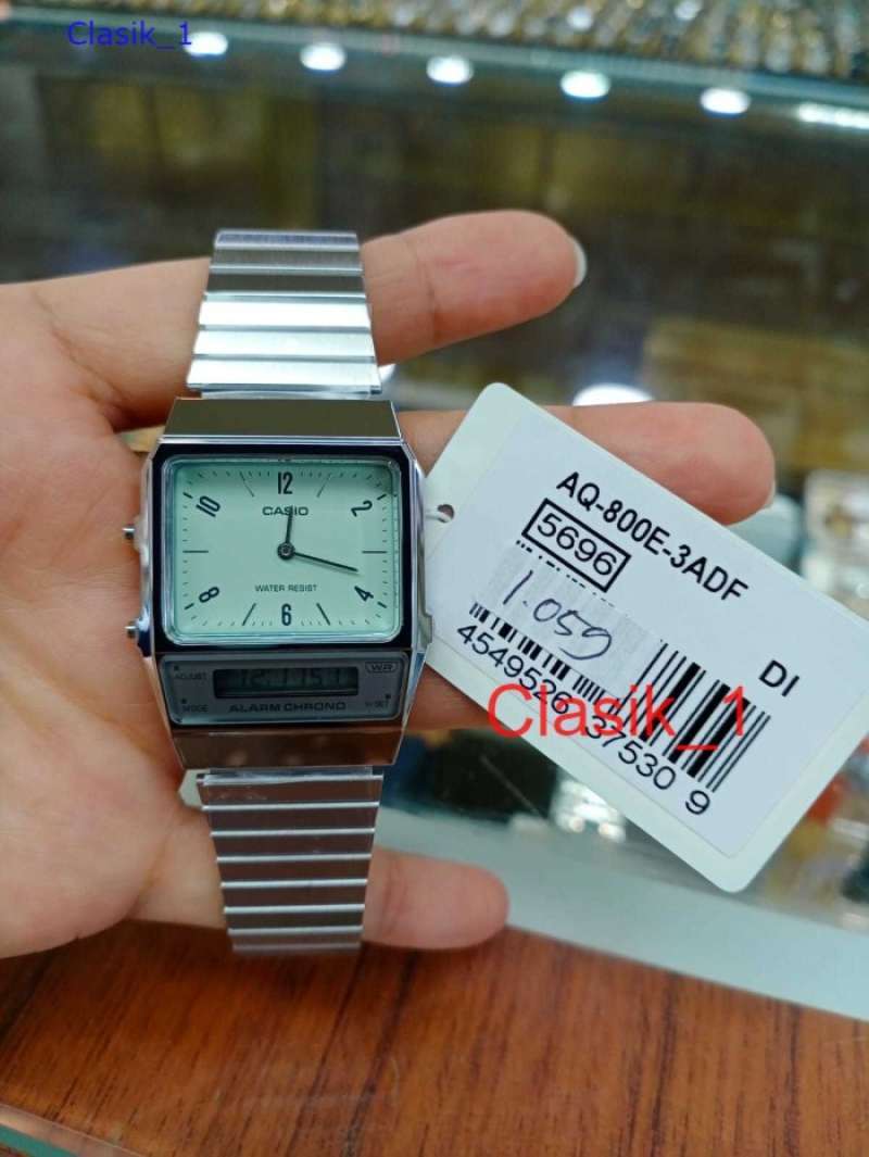 Promo Original 100%!! Casio Aq-800e-3adf Jam Tangan Unisex Dual Time Aq800e Aq-800e-3a Aq800 ...