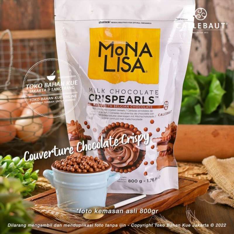 Jual Mona Lisa Milk 800gr Asli Callebaut Crispearls Chocolate Ball ...