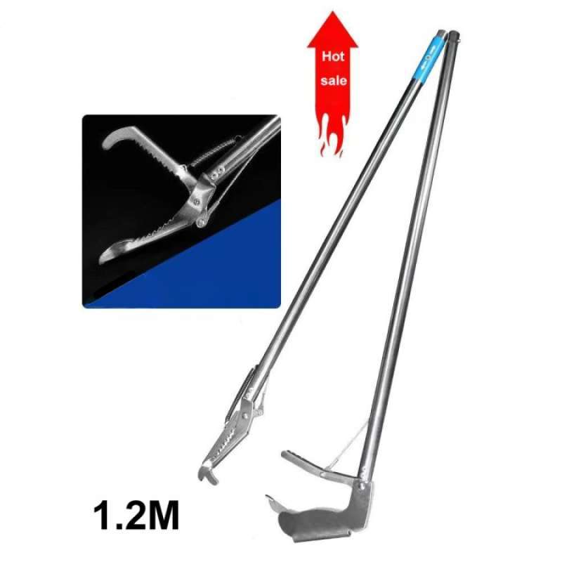 Jual Tongkat Penangkap Ular Alat Penjepit Ular Snake Tongs Silver ...