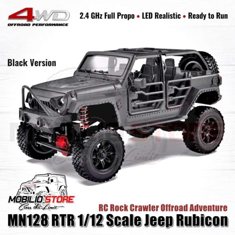 Promo Promo- Mn128 Rtr 1/12 Scale Jeep Rubicon Rc Rock Crawler Offroad ...