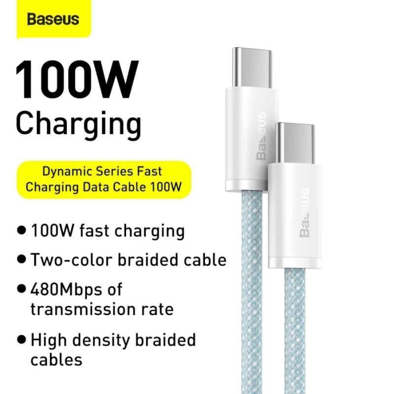 Promo Baseus Kabel Data Dynamic Series Type C To Type C 100w Super Fast ...