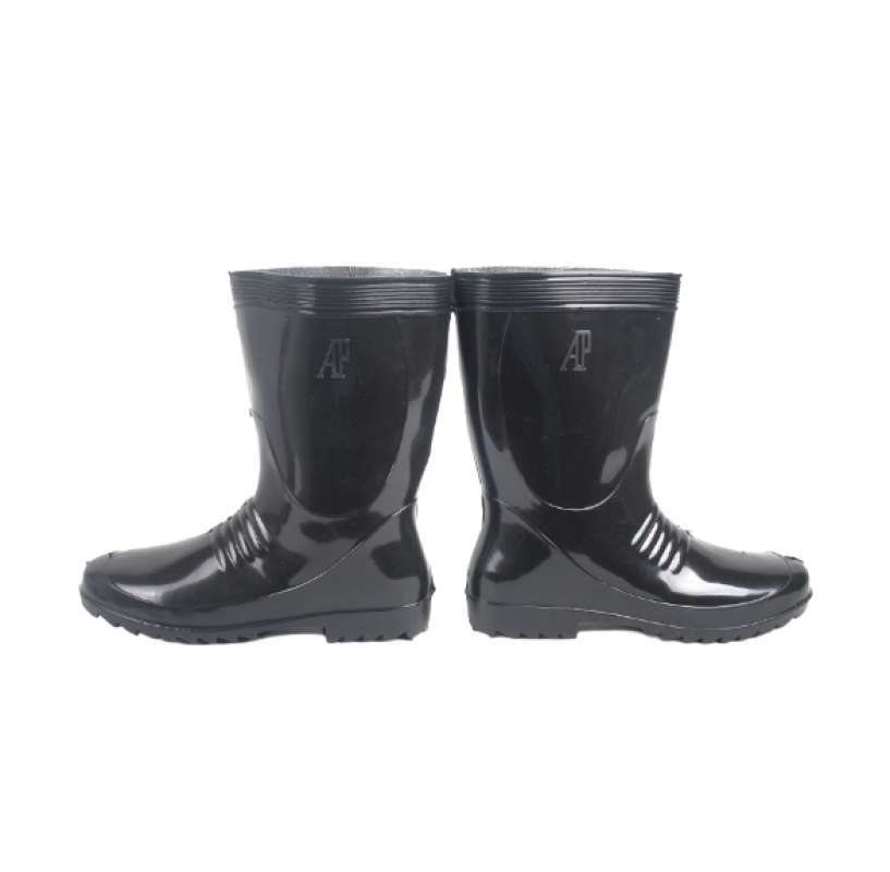 Jual Sepatu Boot Pendek Hitam Anti Air Sepatu Boot Pvc Karet Ap Boots ...